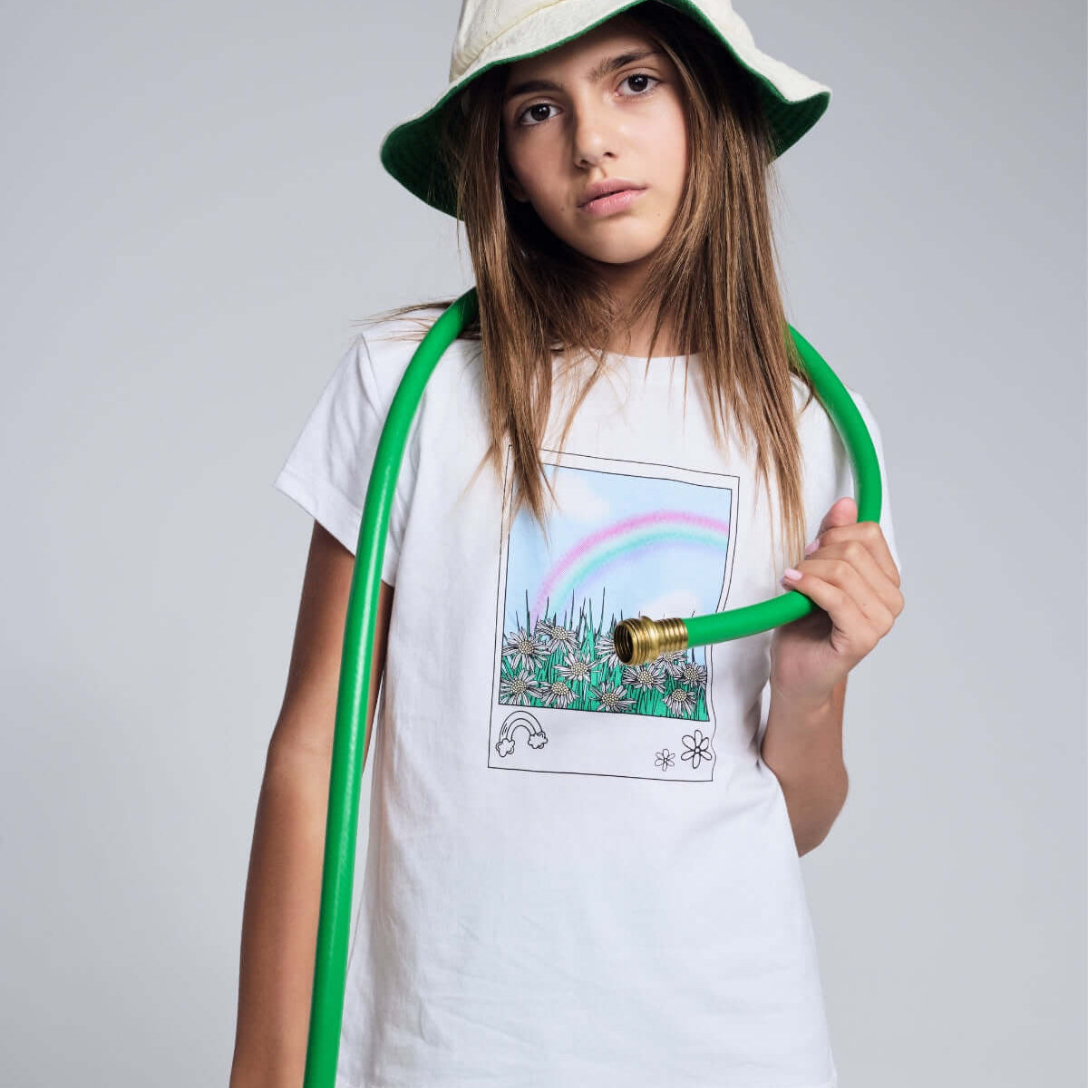 Girls White Graphic Tee | Appaman