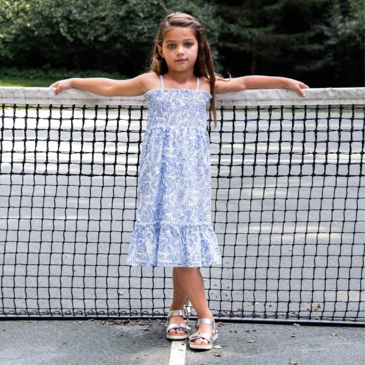 Girls Blue Floral Dress | Appaman