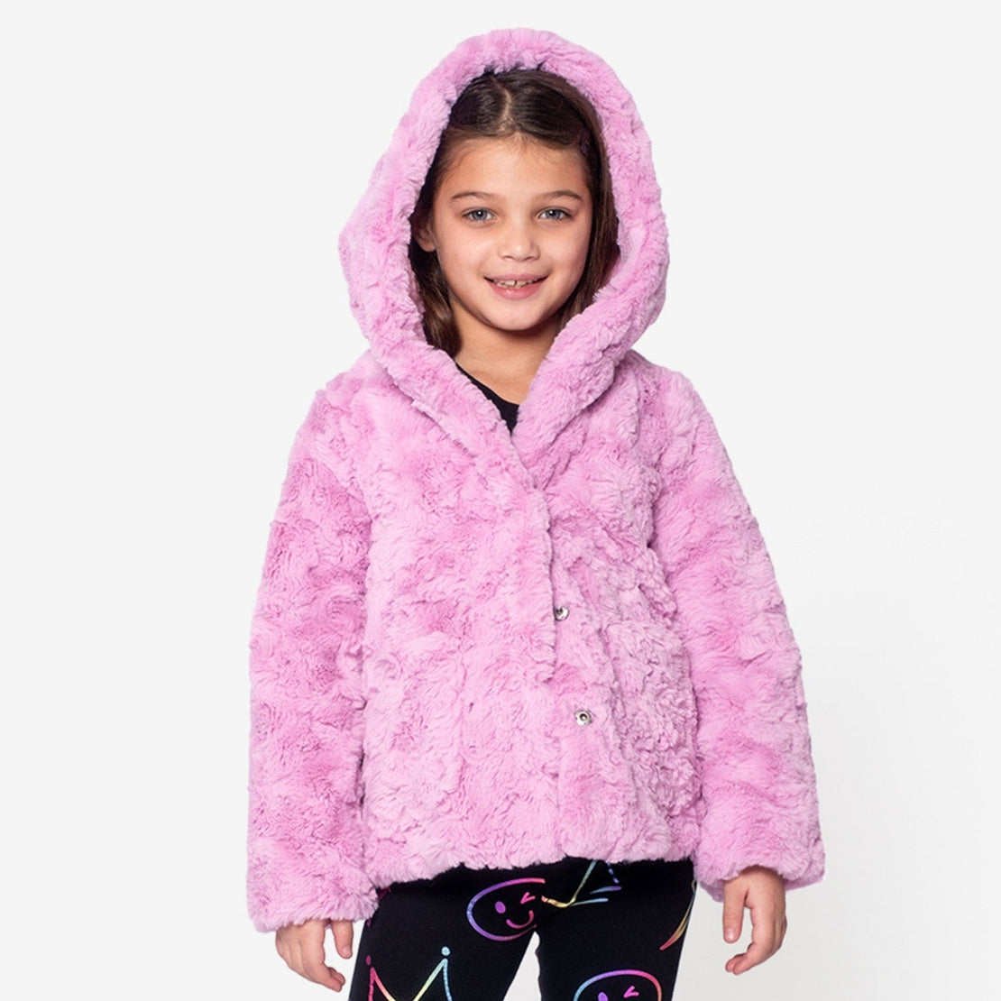 Shop Girls' Cleo Faux Fur Coat | Pink Mousse Stylish & Trendy Kids'